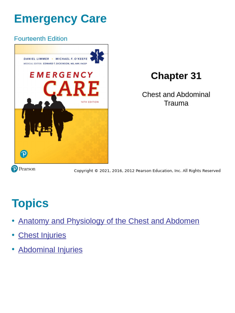 Limmer Ch31 Lecture Accessible No Videos Wtc110819 | PDF | Thorax | Abdomen