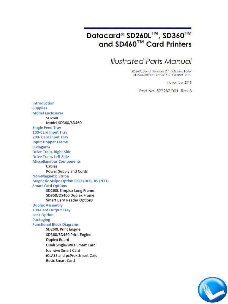 SD360/SD460 Datacard Manual | PDF | Smart Card