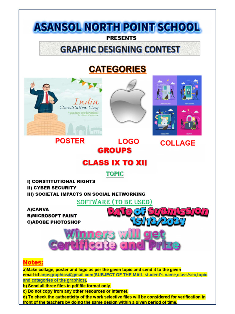 Graphic Designing Contest (Class 9-12) - 2 - 241207 - 164616 | PDF