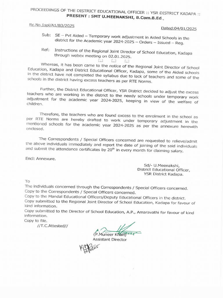 Work Adjustment Orders | PDF