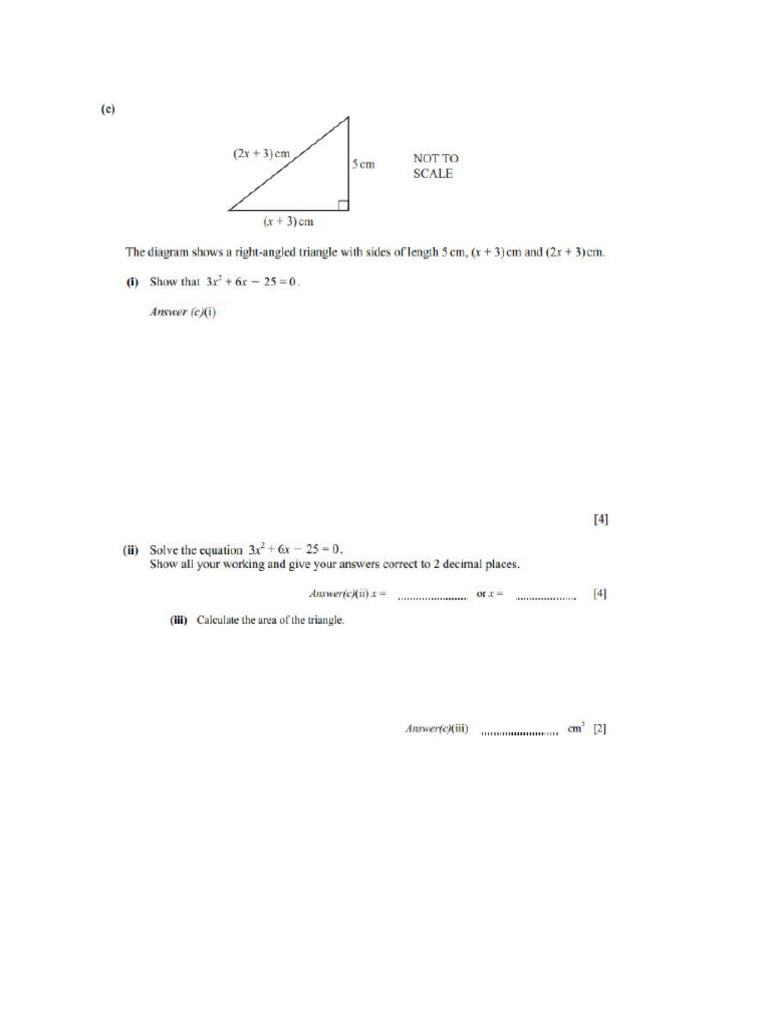 Grade 9 Worksheet On Algebra Qaudratic Word Problem | PDF