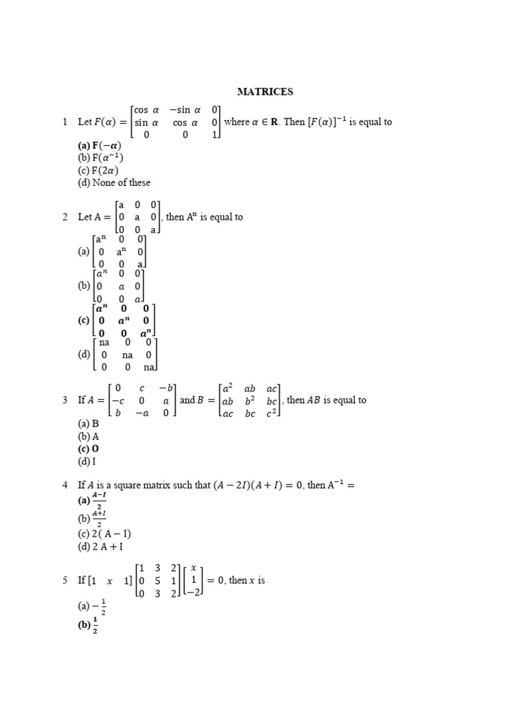 Ch 3 Matrices | PDF | Matrix (Mathematics) | Operator Theory