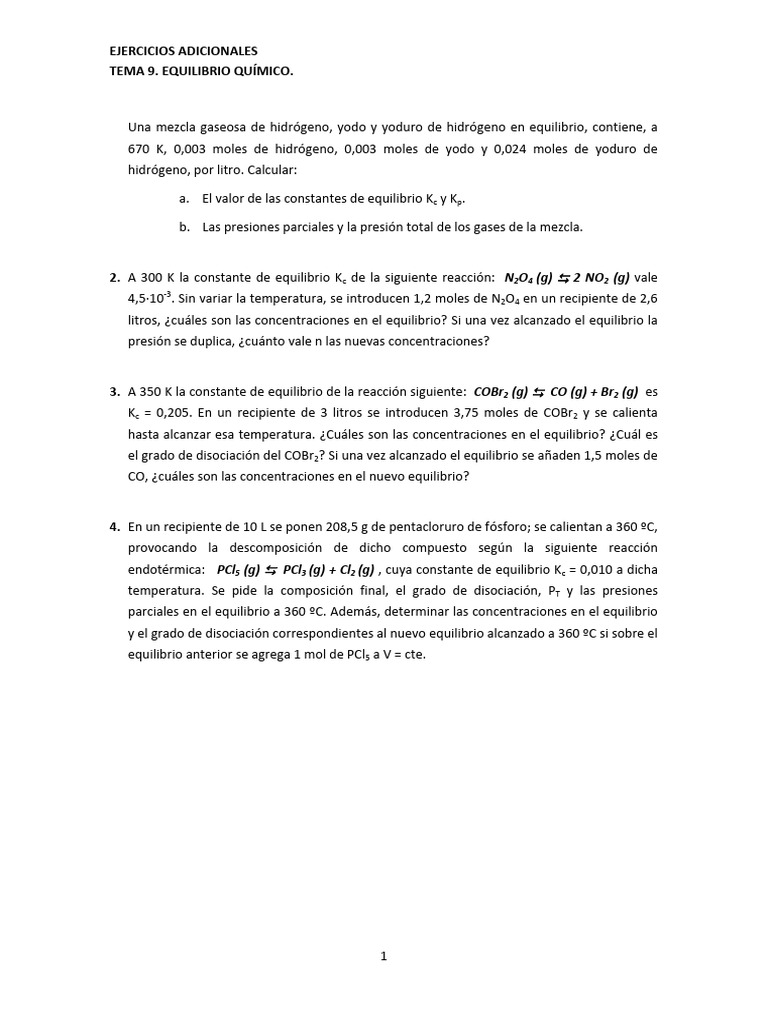 Ejercicios Adicionales A Entregar T9 | PDF