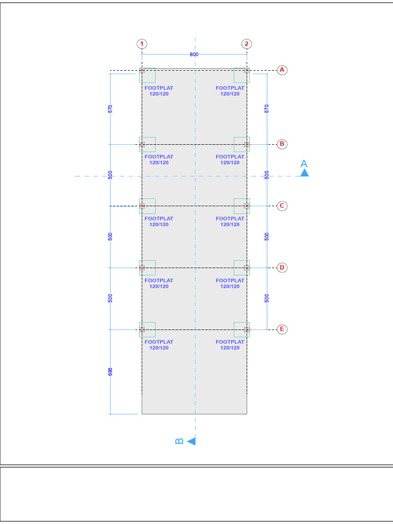 004 - Denah Rencana Footplat | PDF