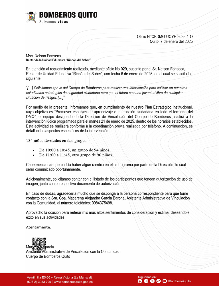 Oficio Respuesta-Signed | PDF