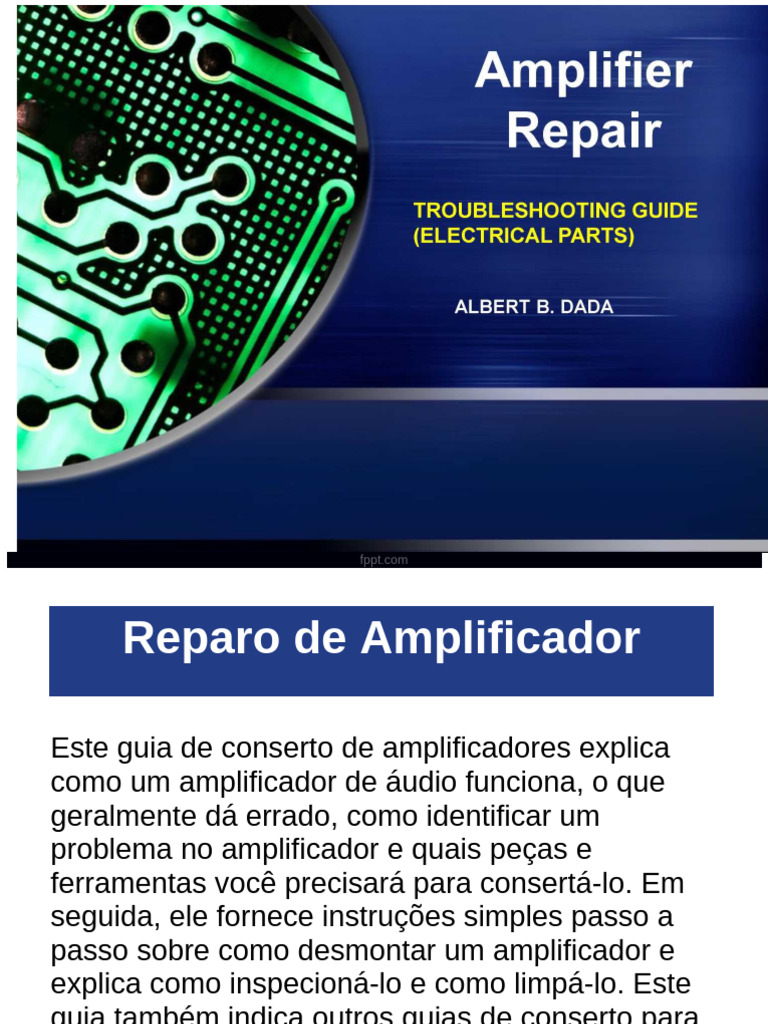 Guia Completo para Reparo de Amplificadores | PDF | Conector elétrico ...