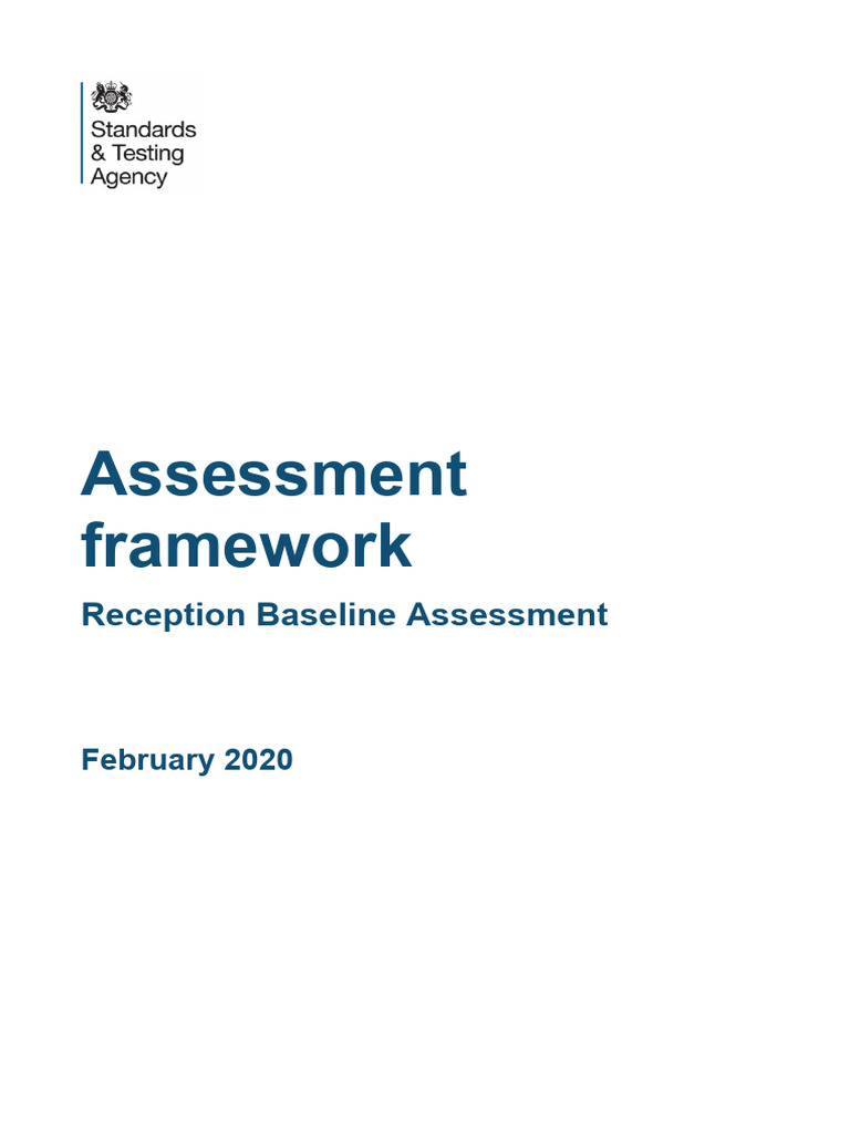 2020 Reception Baseline Assessment Framework | PDF | Cognition | Disability