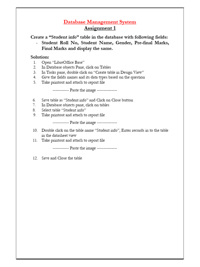 portfolio - DBMS | PDF | Databases | Table (Database) portfolio - DBMS | PDF | Databases | Table (Database)