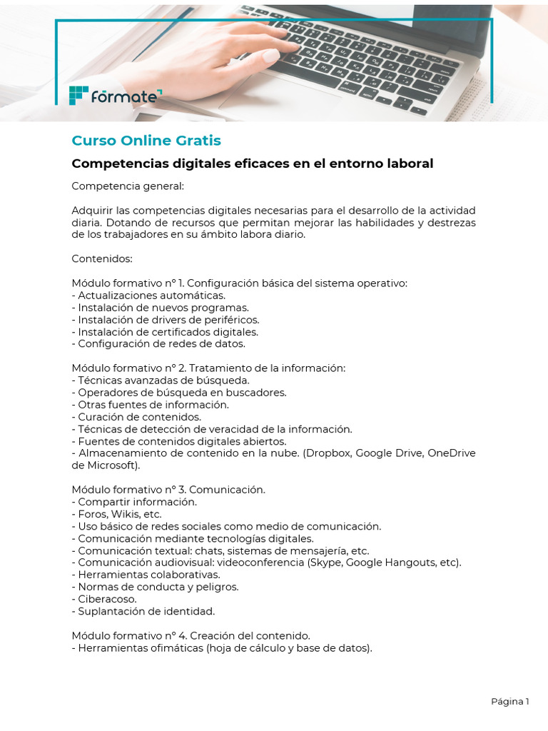 Temario Del Curso | PDF