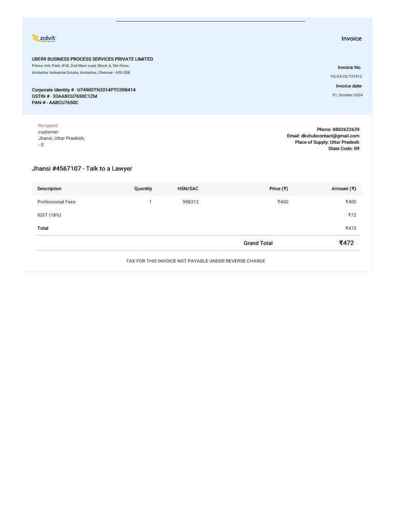 Invoice-731912 | PDF | Government Finances | Payments