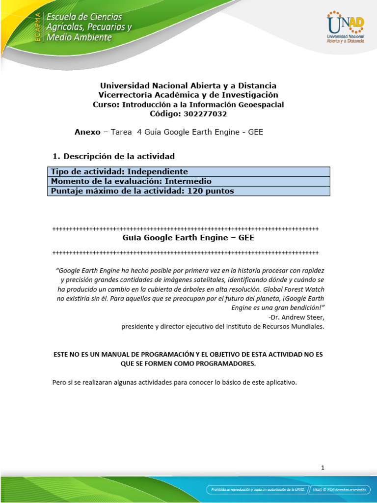 Guía de Google Earth Engine y JavaScript | PDF | Script Java | Lenguaje ...