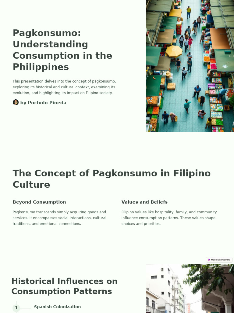 Pagkonsumo Understanding Consumption in The Philippines | PDF ...