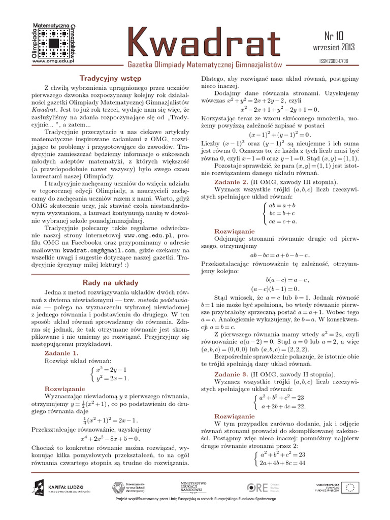 Kwadrat 10 Kolor | PDF