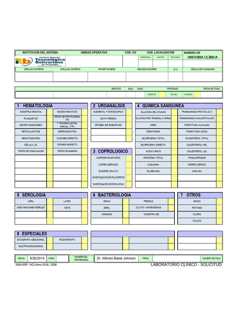 Diferentees Formularios Modificado-1 | PDF | Medicina CLINICA | Biomoléculas