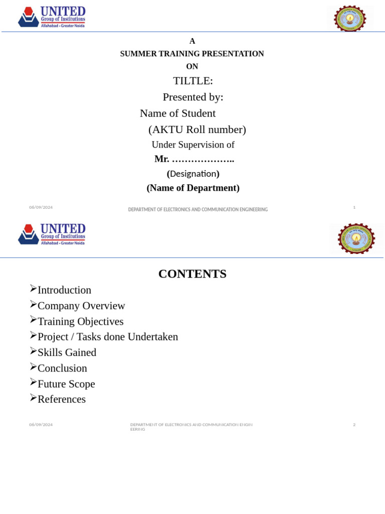 Outbound Training PPT Presentation Template | PDF