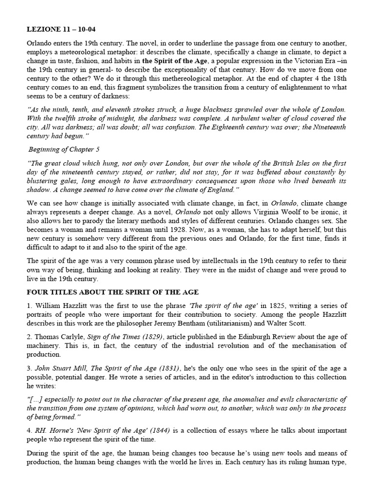Lezione 11 | PDF | Orlando: A Biography | Reality