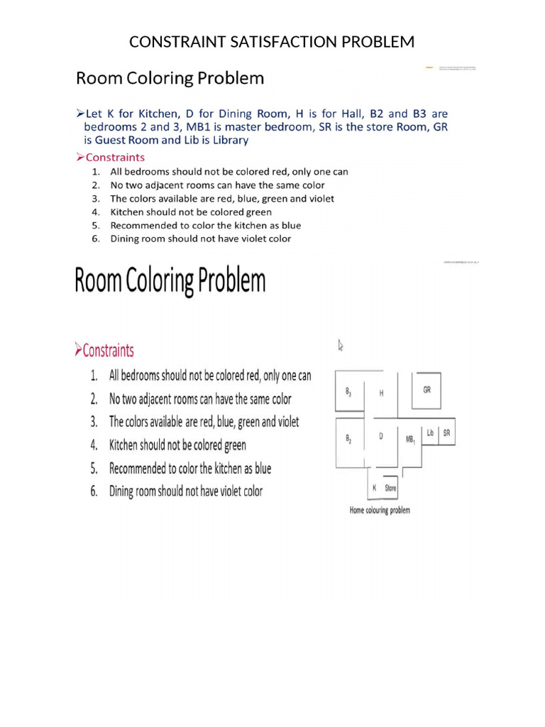 Constraint Satisfaction Problem | PDF