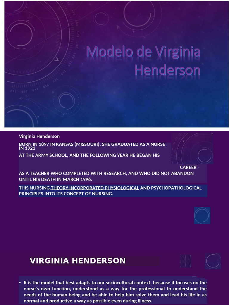 Virginia Henderson Model | PDF | Breathing | Sleep
