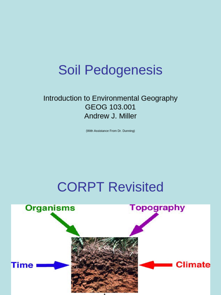 103 Soil Pedogenesis 3435 | PDF | Soil | Earth Sciences
