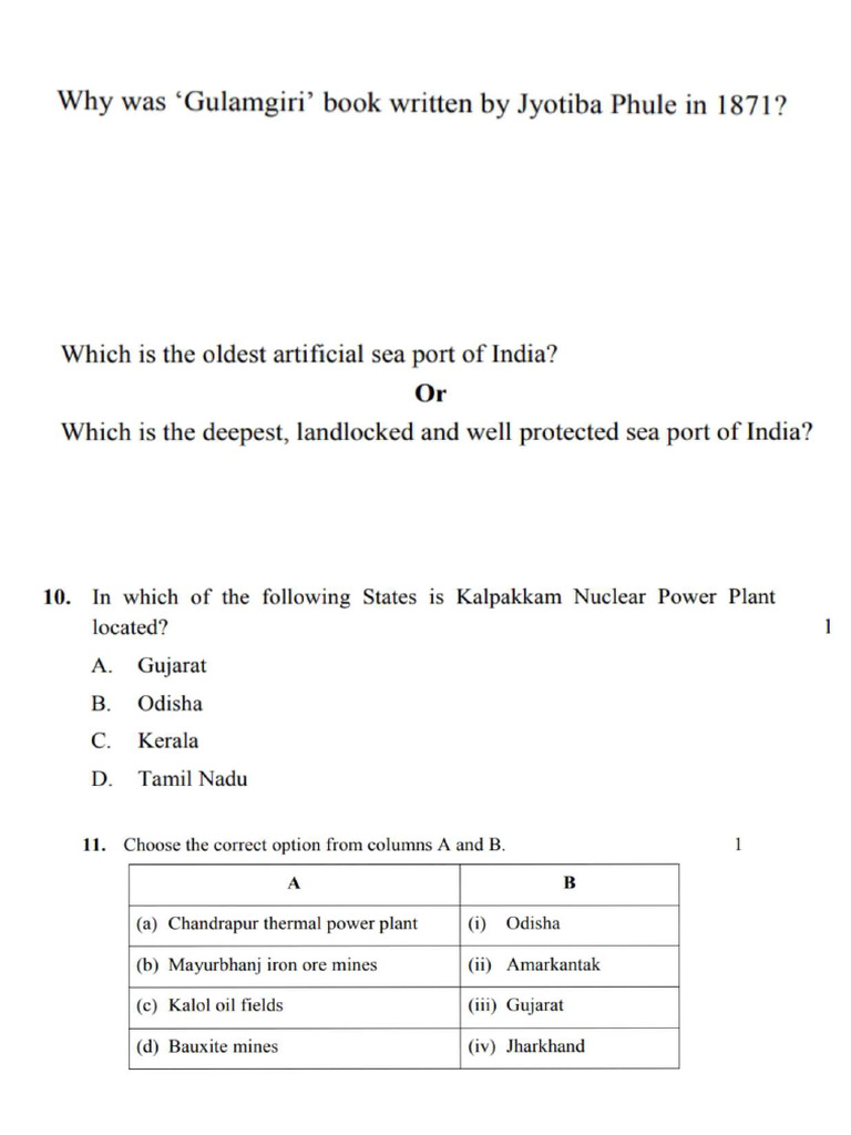SST Important Pyq 2 | PDF