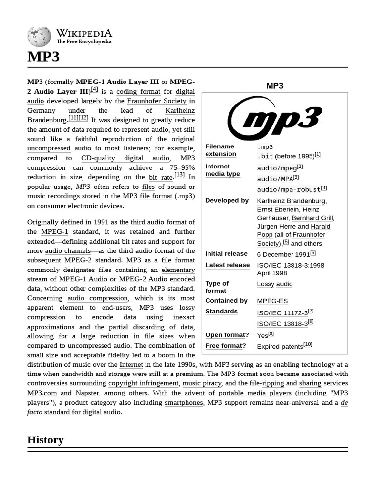 MP3 | PDF | Mp3 | Data Compression