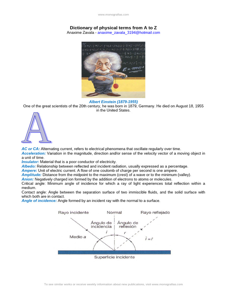 Glossary of Terms in Physics | PDF | Electromagnetic Radiation | Electron