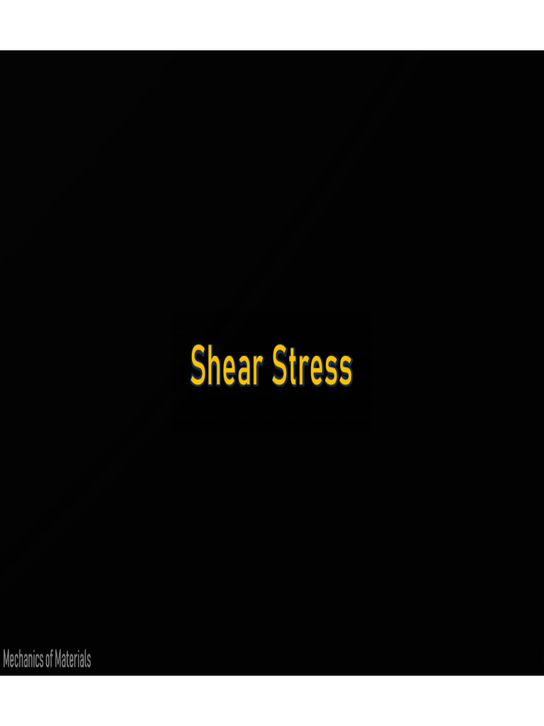 Shear___Bearing_Stress | PDF | Stress (Mechanics) | Rivet