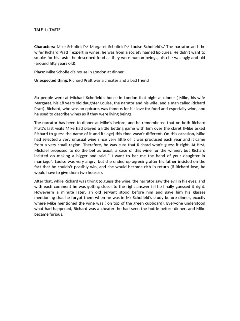 Tale 1 | PDF