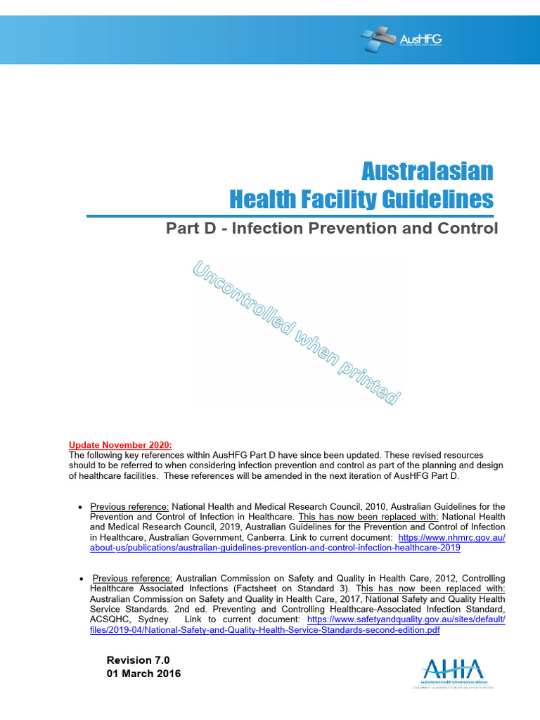 Infection Control - Part D Whole - 7 - Nov 2020 Reference Edit - 1 ...