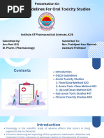 Acute Oral Toxicity Testing Guidelines | PDF | Toxicity | Toxicology