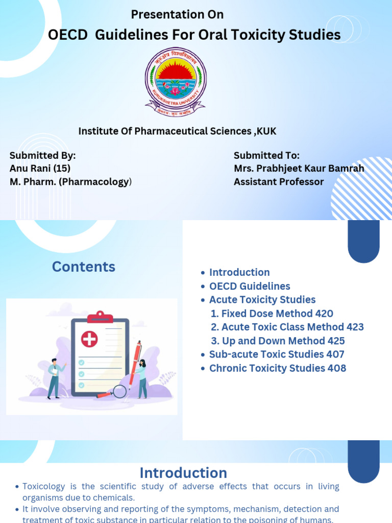 OECD TG Presentation | PDF | Toxicity | Toxicology