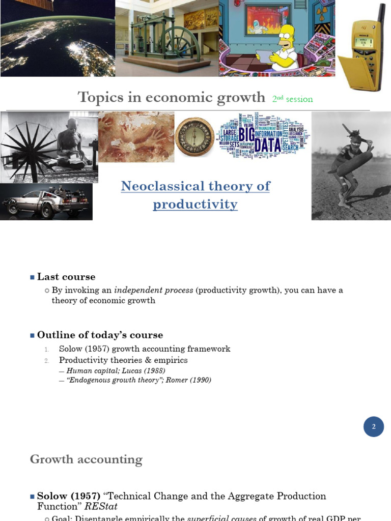 Neoclassical Productivity Growth Theory | PDF | Human Capital ...