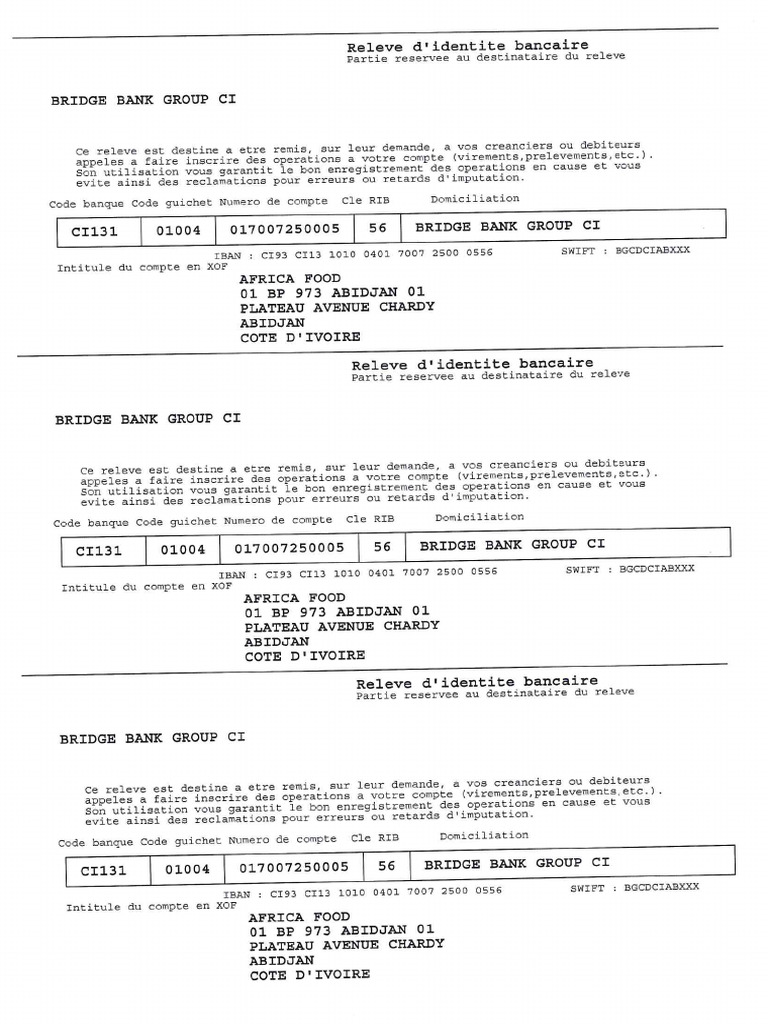 Rib Africa Food Bridge | PDF