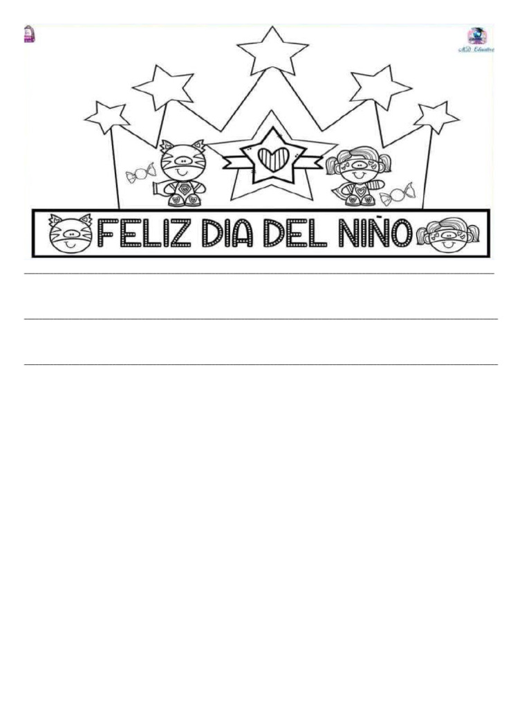 Actividades Del Dia Del Niño | PDF