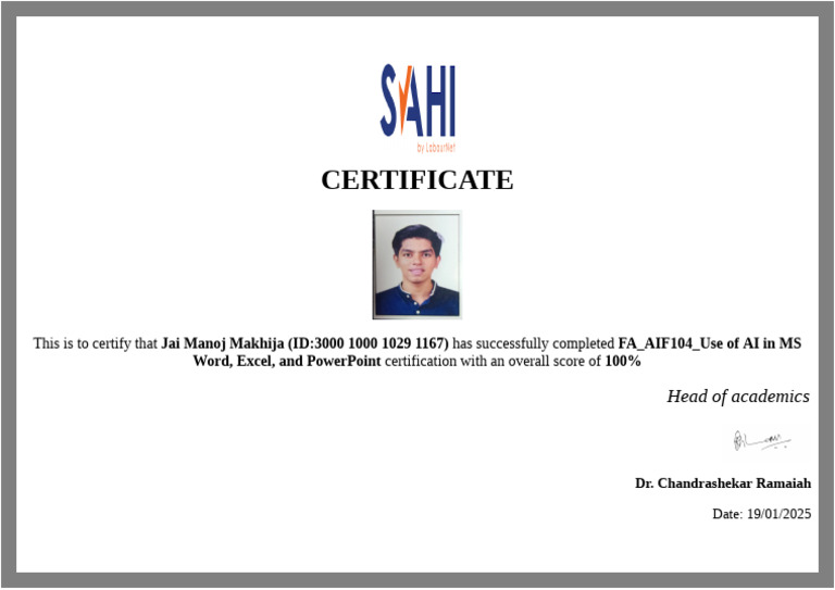 Quiz Certificate | PDF