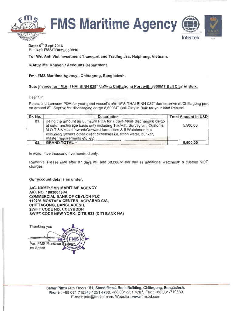 2. Invoice Pda Ctg | PDF