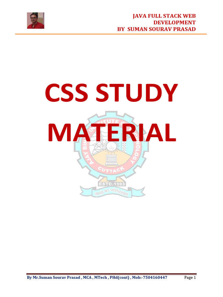 Css Session 1 | PDF | Html | Html Element