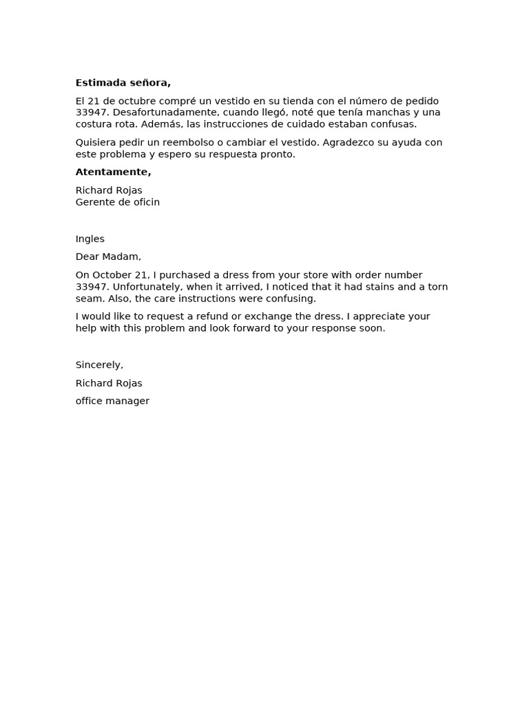 Writing Ingles Tecnico 2024 | PDF