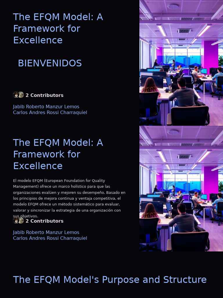 The-EFQM-Model-A-Framework-for-Excellence | PDF | Calidad (comercial ...