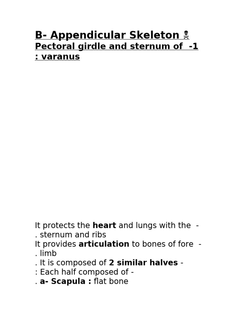 Appendicular Skeleton . | PDF