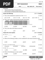 100 Arithmetic Questions For Year 6 | PDF | Subtraction | Algorithms