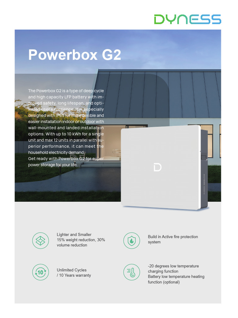 Powerbox G2: High-Capacity LFP Battery | PDF | Battery Charger | Power ...