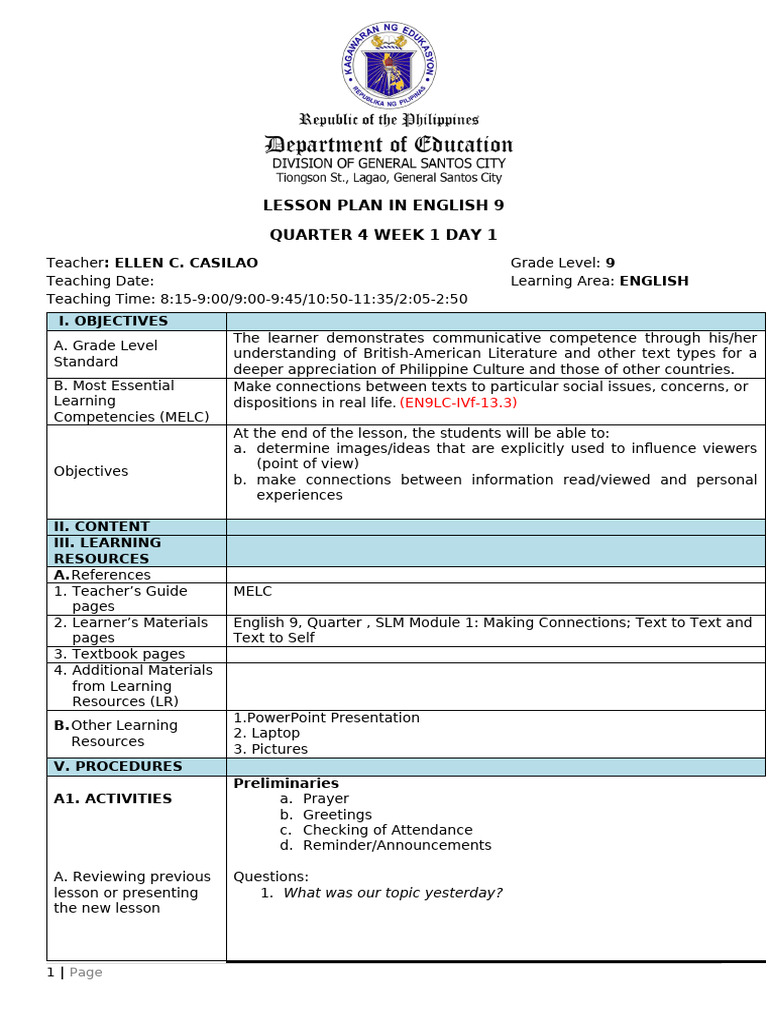 ENG9-Q3-WEEK1-DAY2-BIASES | PDF | Learning | Cognition
