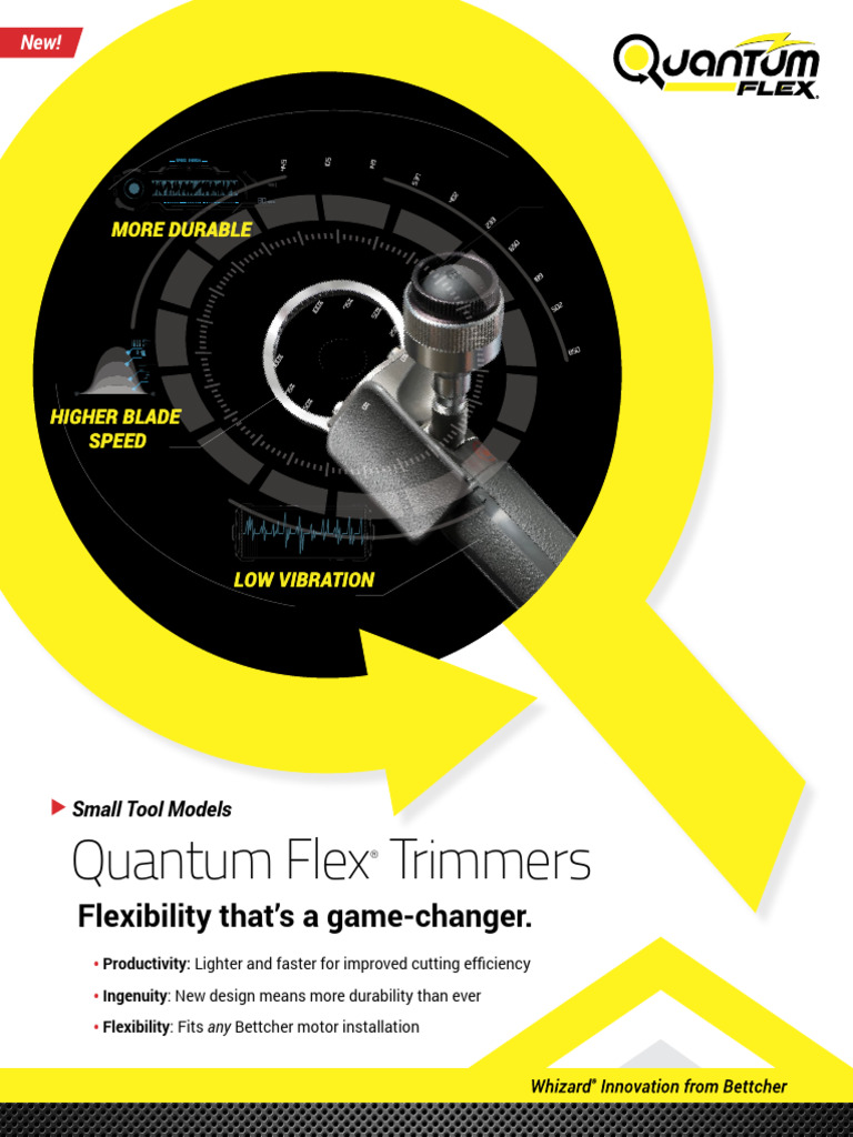 M1085E Quantum Flex SM Trimmer Brochure WEB | PDF | Manufactured Goods | Mechanical Engineering