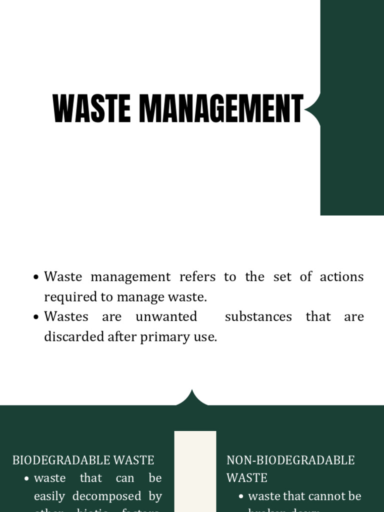 WASTE-MANAGEMENT | PDF | Waste | Waste Management