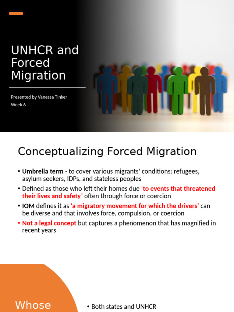 week 6 - UNHCR and Forced Migration | PDF | United Nations High ...