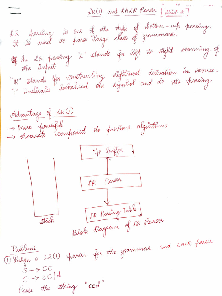 Lr1 and Lalr | PDF | Parsing