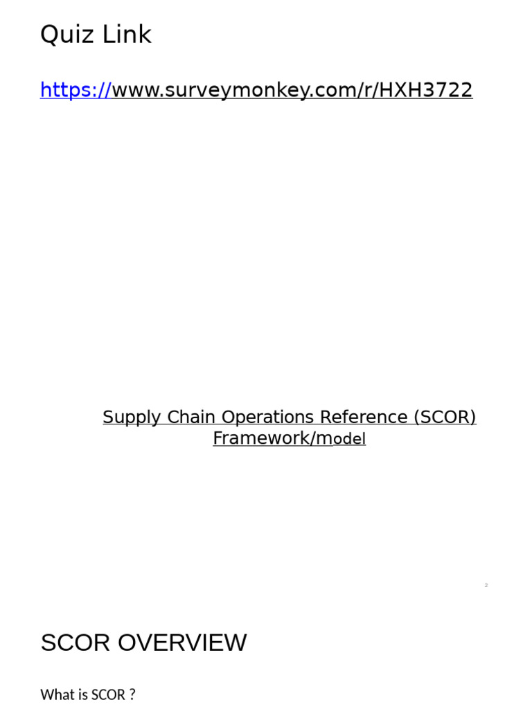 Session 4_scor Model | PDF | Business | Business Process