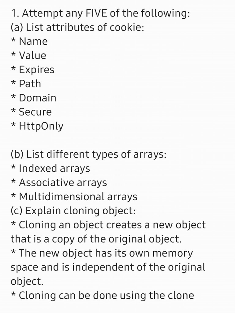 PHP Model 2023 | PDF