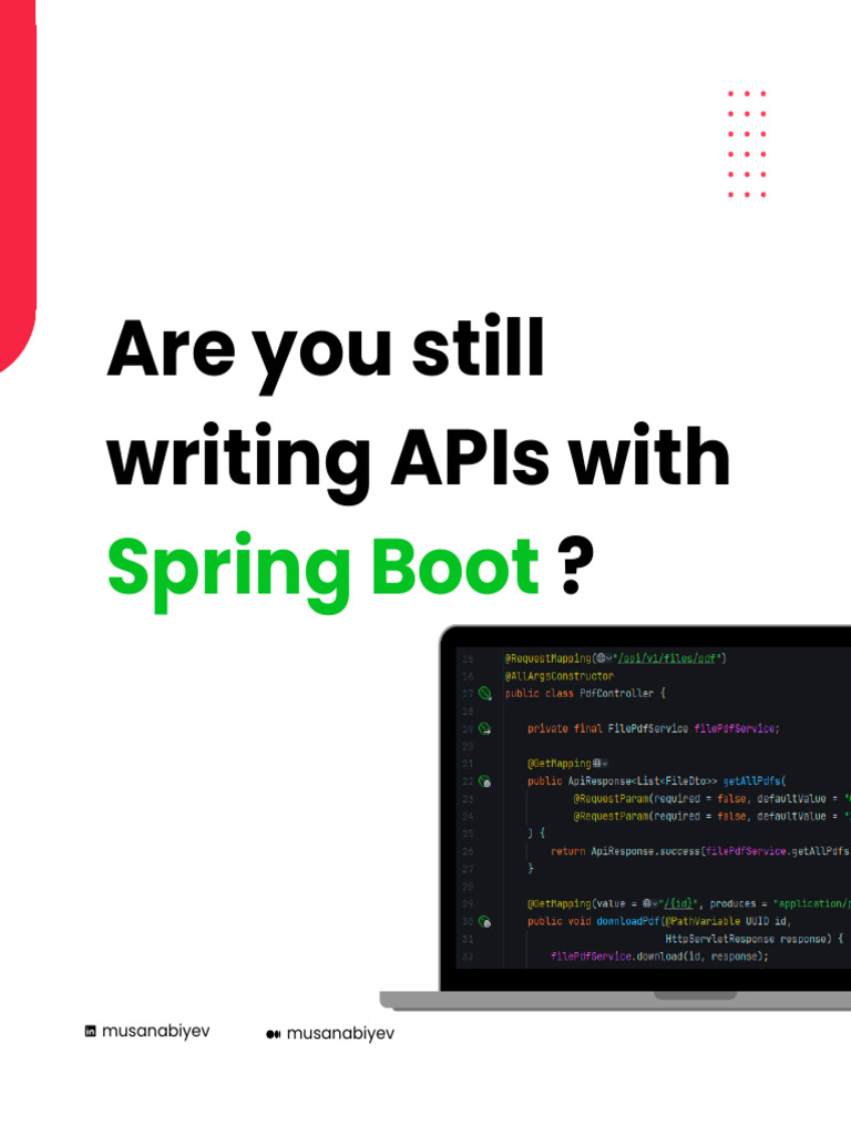 Are You Still Writing APIs With Spring Boot | PDF